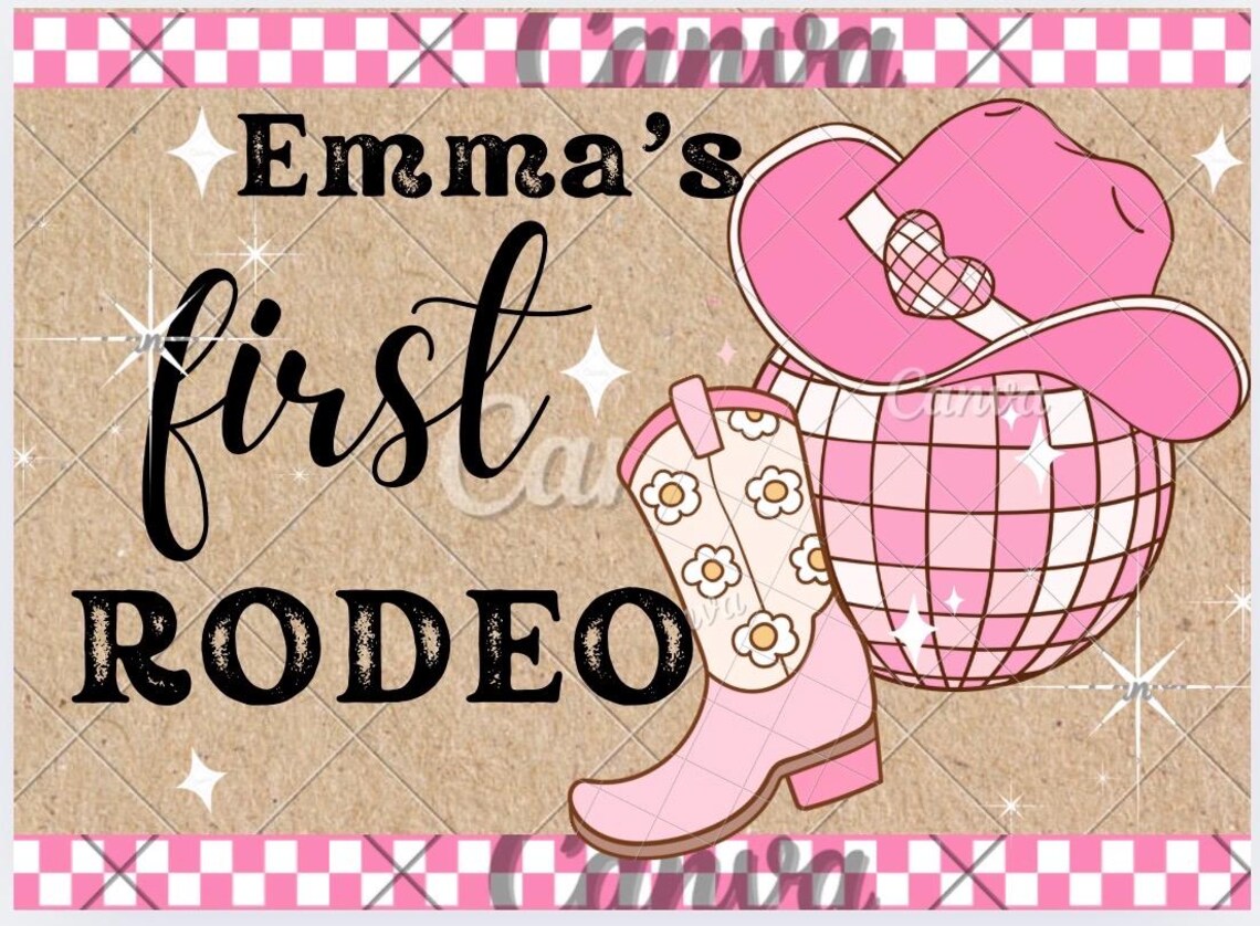 First Rodeo Banner - Etsy