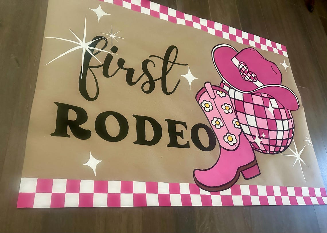 First Rodeo Banner - Etsy