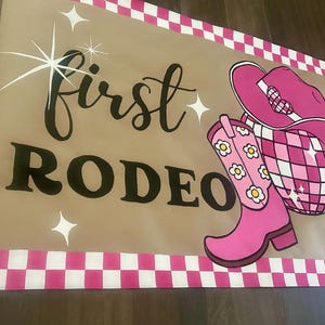 First Rodeo Banner - Etsy