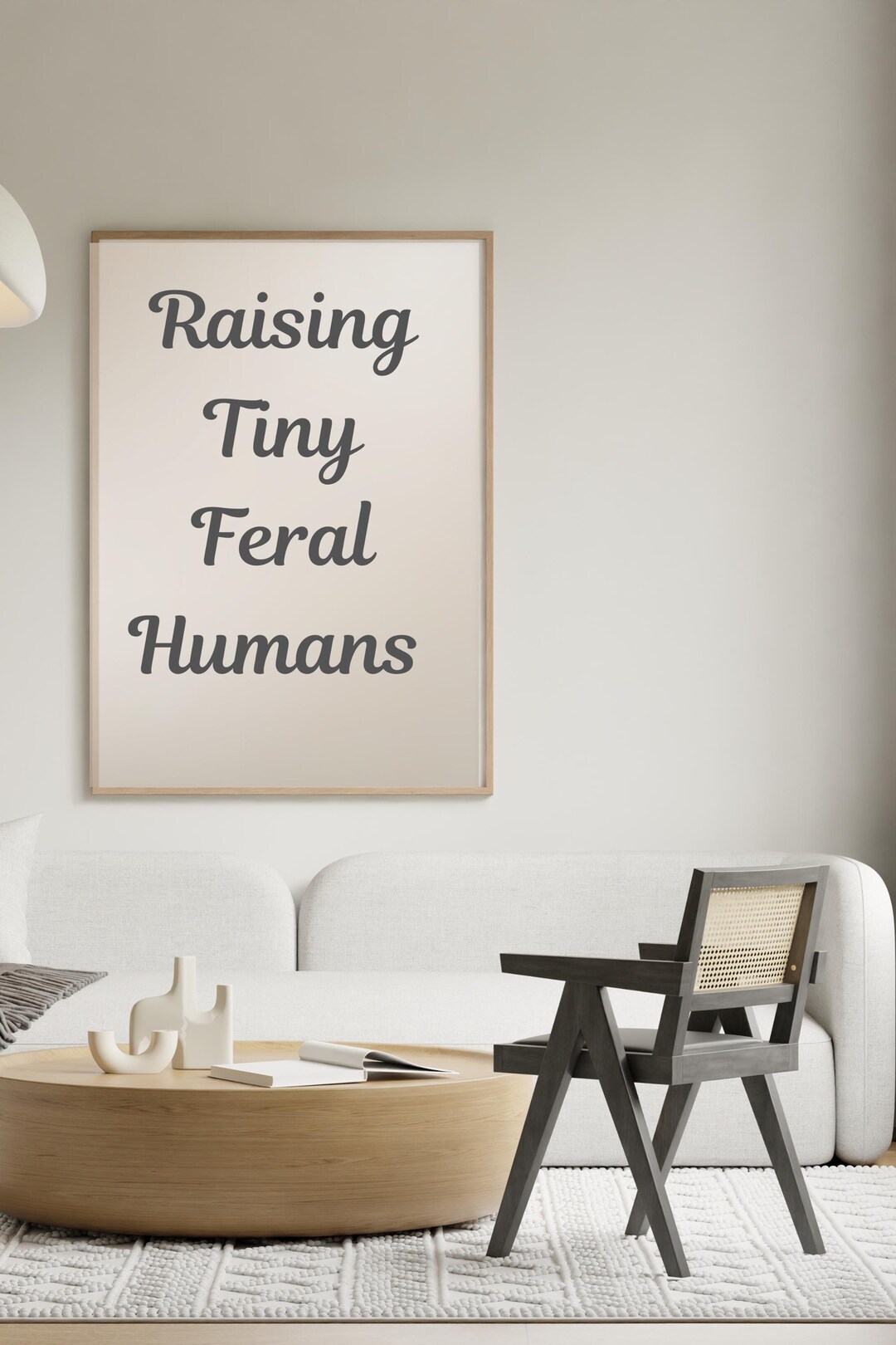 Raising Tiny Feral Humans Print | Funny Mom Wall Art (digital Download ...