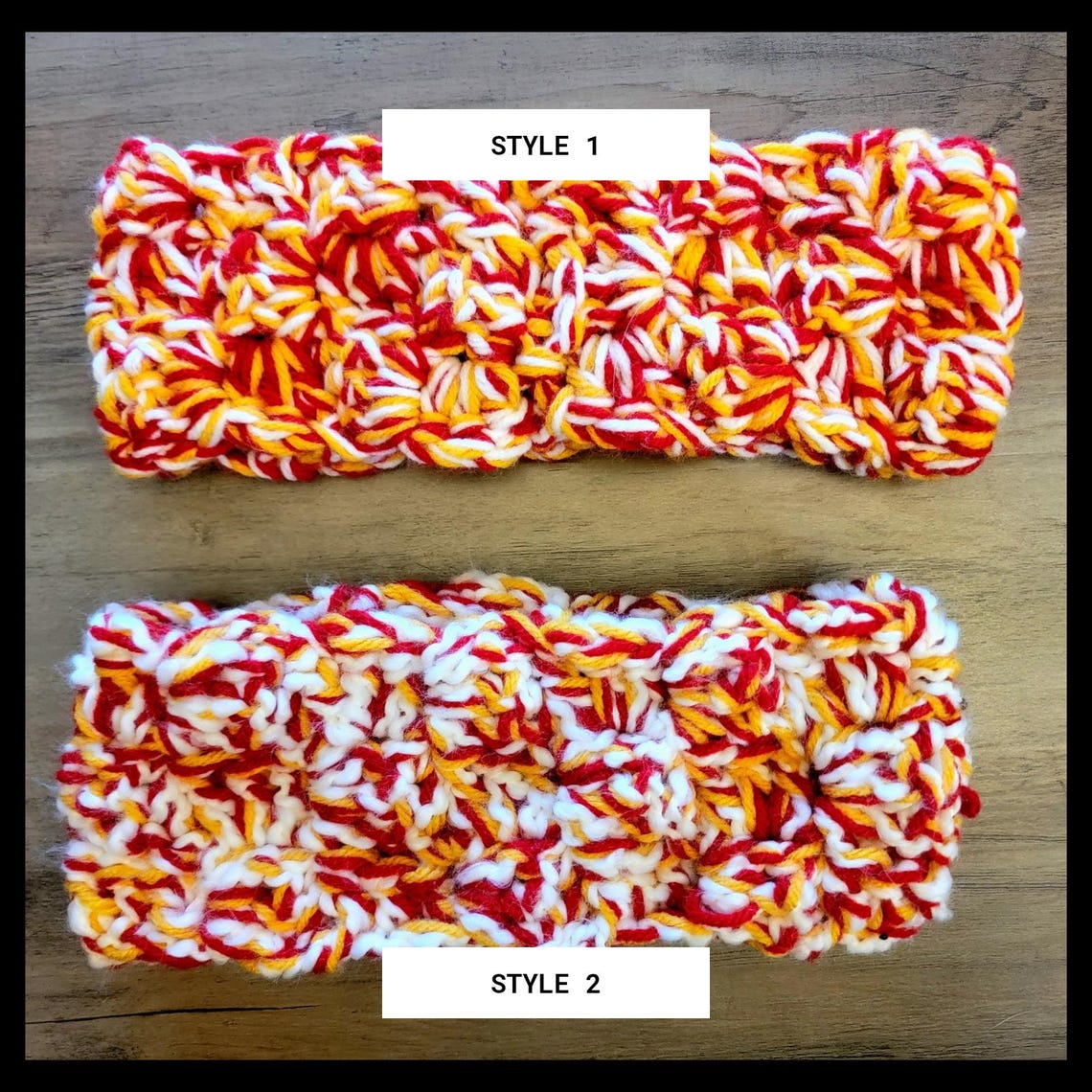 KC Chiefs Inspired Ear Warmers | Chiefs Ear Warmers | NFL | Crochet ...