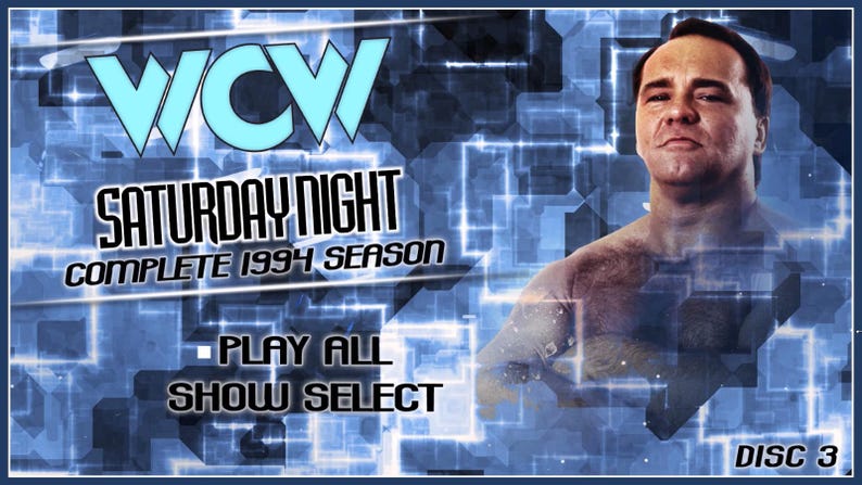 WCW 1994 Sat. Night Complete Season on BD Disc Lot "free Shipping* - Etsy