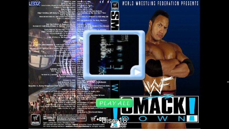 WWF 2000 Smackdown Complete Season DVD Disc Lot "free Shipping* - Etsy