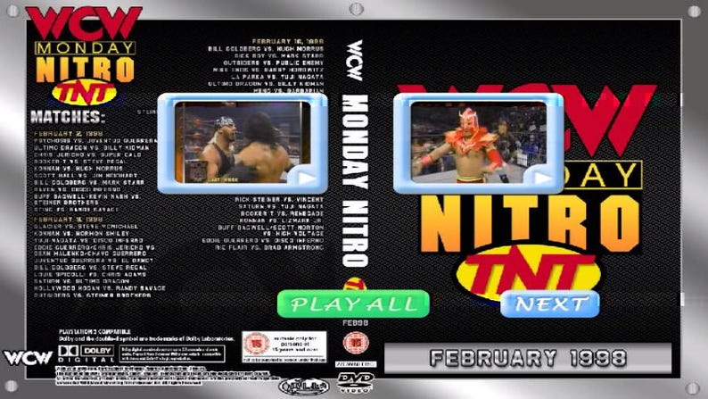 WCW 1998 Nitro Complete Season on DVD Disc Lot "free Shipping* - Etsy