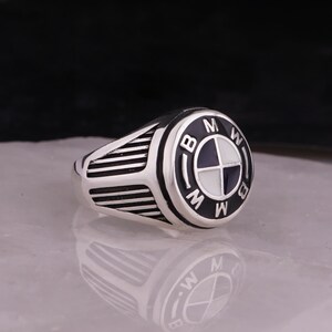 BMW Ring for Men, Chic BMW Jewelry, Sterling Silver Car Ring, German ...