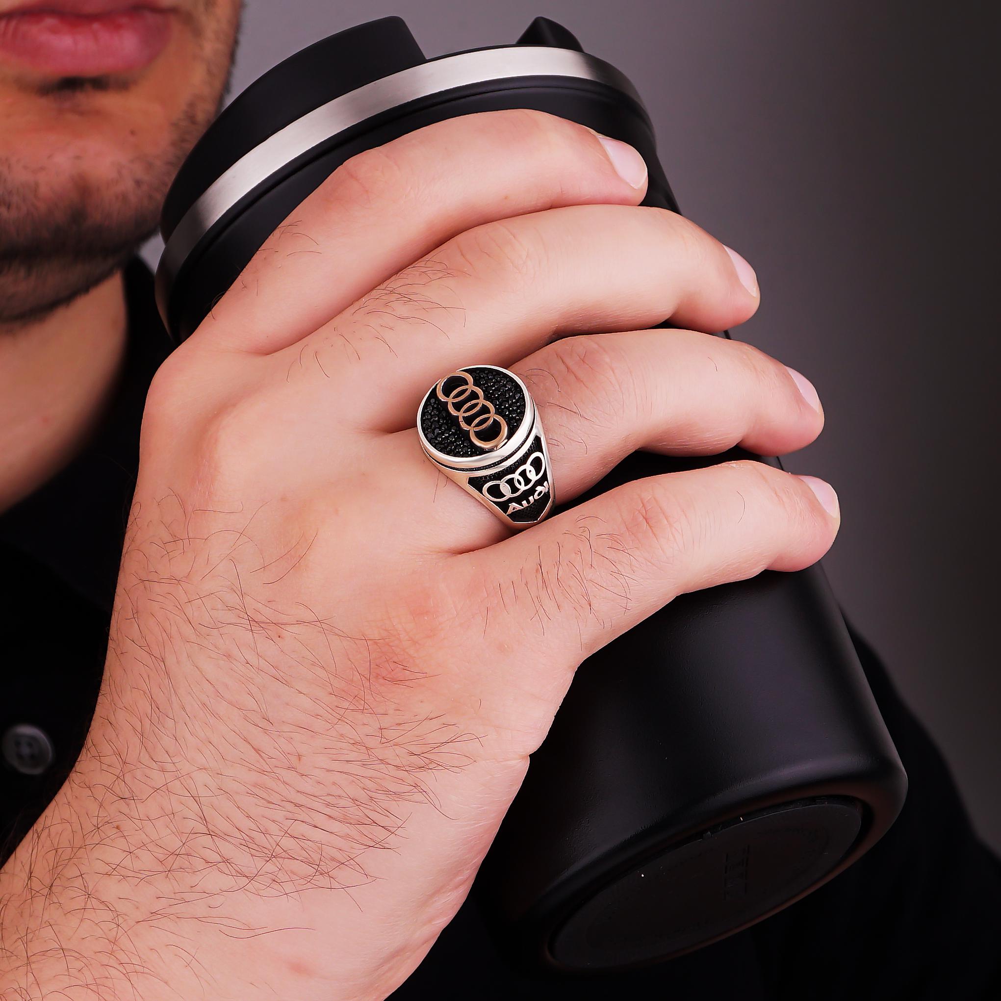 Audi Ring Sterling Silver, Unisex Audi Jewelry, Audi Car Accessories ...