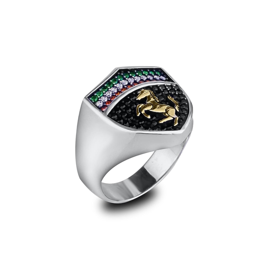 Ferrari Ring, Formula One Ring, Italian Horse Ring, Italian Ring for ...