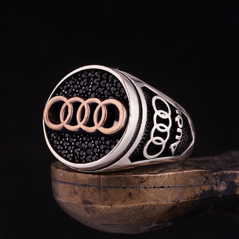 Audi Ring Sterling Silver, Unisex Audi Jewelry, Audi Car Accessories ...