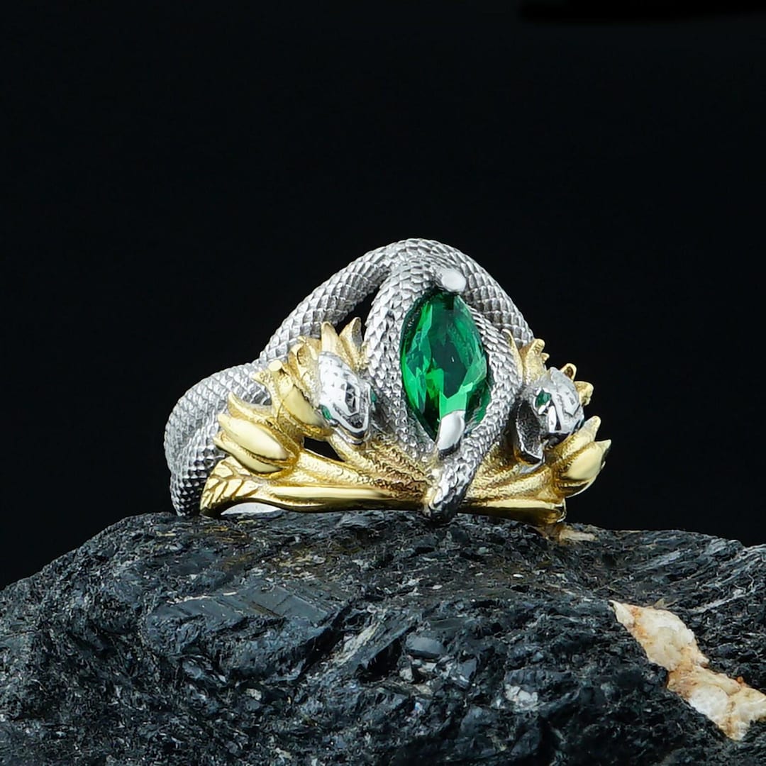 Ring of Barahir Sterling Silver, Handmade King Elessar Ring, 925 Silver ...