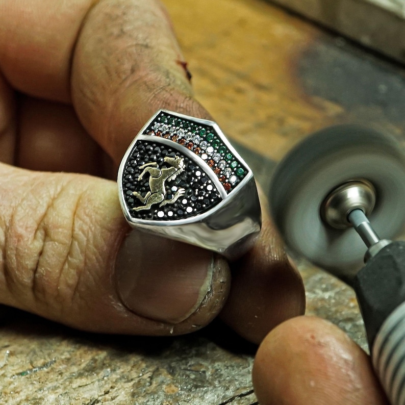 Ferrari Ring, Formula One Ring, Italian Horse Ring, Italian Ring for ...