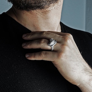 Toothless Ring Sterling Silver, How to Train Your Dragon Ring, Unisex ...