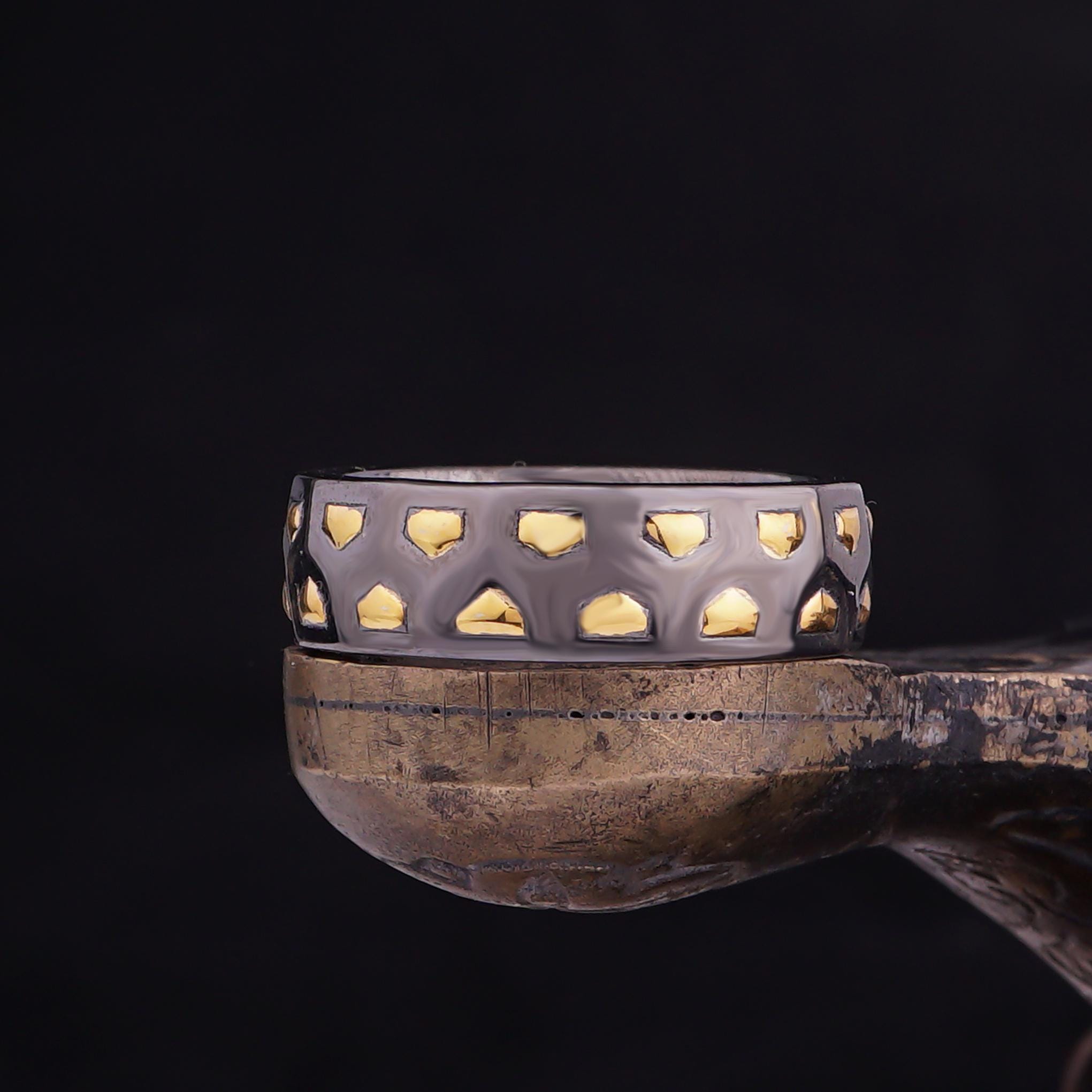 Dwarven Ring Sterling Silver, Mens Dwarf Ring, Unique Wedding Band ...