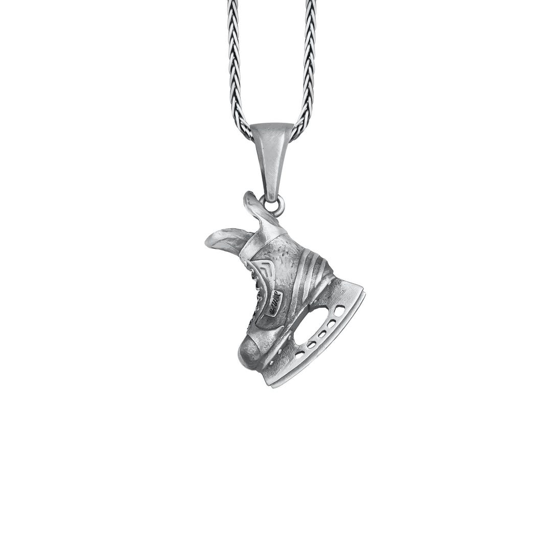 Ice Skate Necklace Sterling Silver, Figure Skate Jewelry, Unisex ...