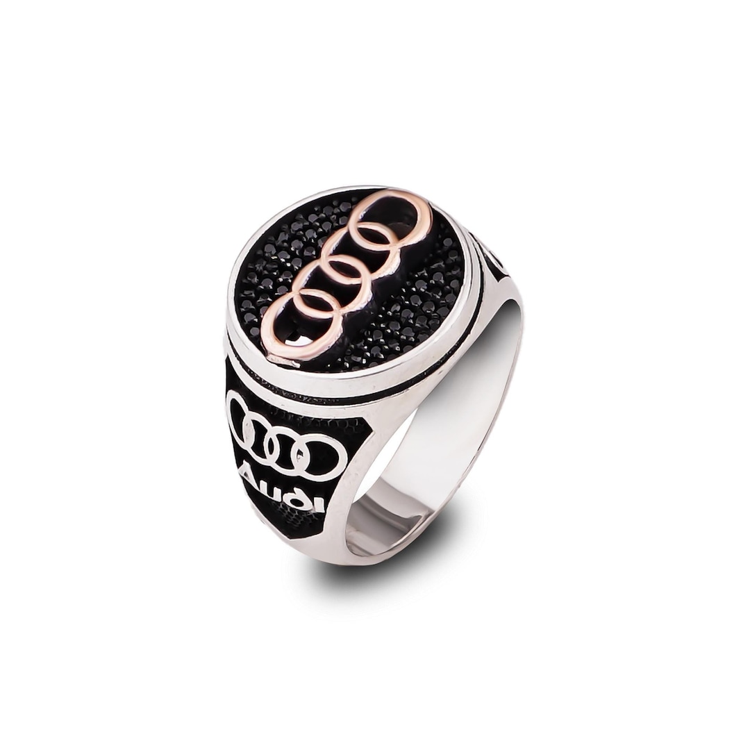 Audi Ring Sterling Silver, Unisex Audi Jewelry, Audi Car Accessories ...