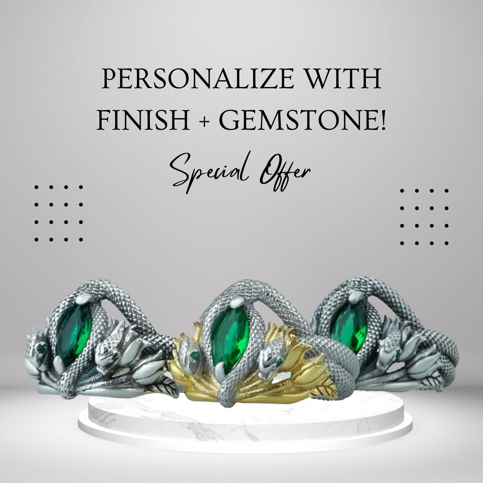 Ring of Barahir Sterling Silver, Handmade King Elessar Ring, 925 Silver ...