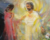 Mary Magdalene Meets Jesus Easter Morning Risen Christ - Etsy