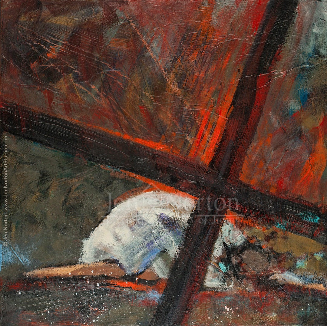 Seventh Station, Jesus Falls for Second Time, Art Print, Stations of ...