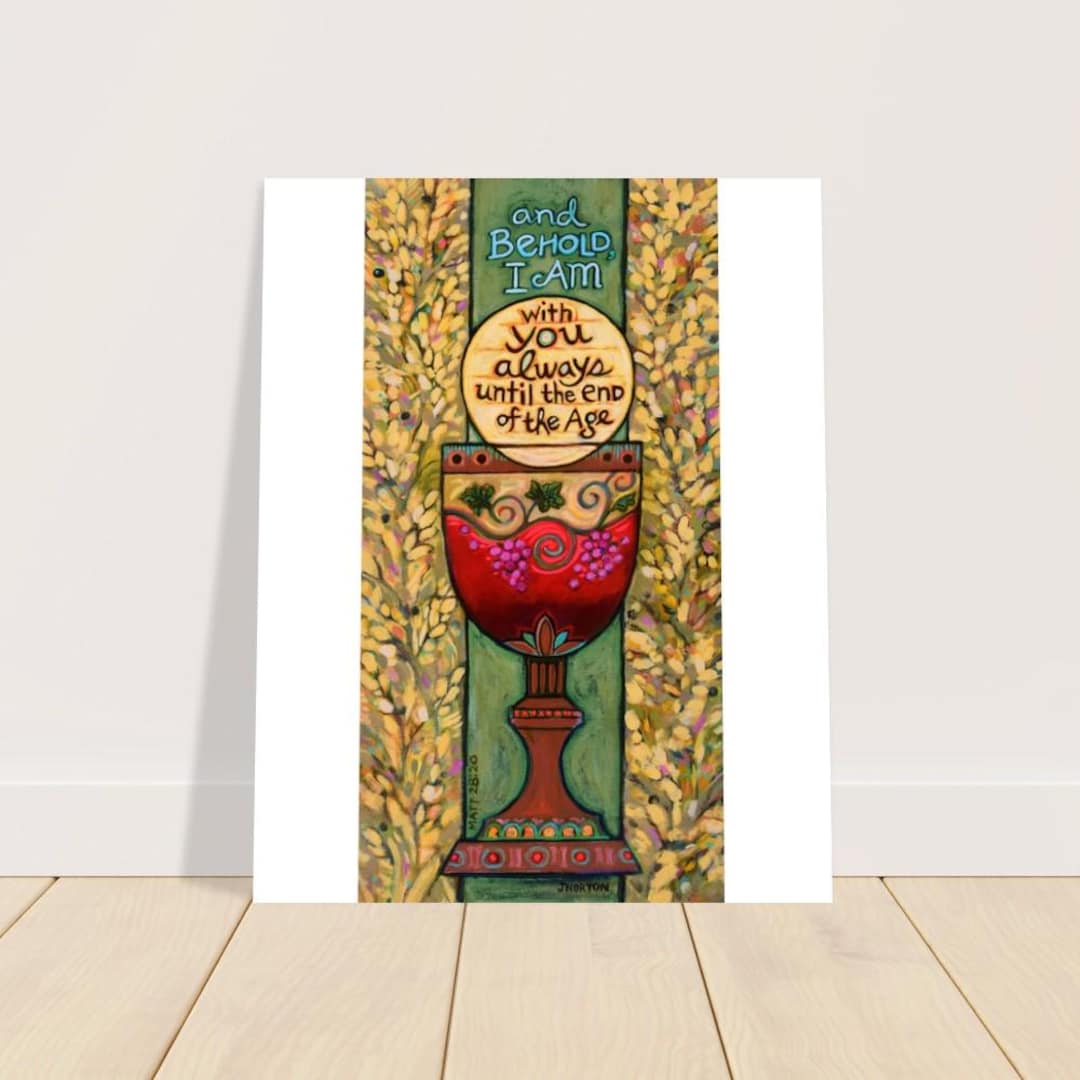 First Eucharist, Body and Blood of Christ Poster, Matthew 28:20, First ...