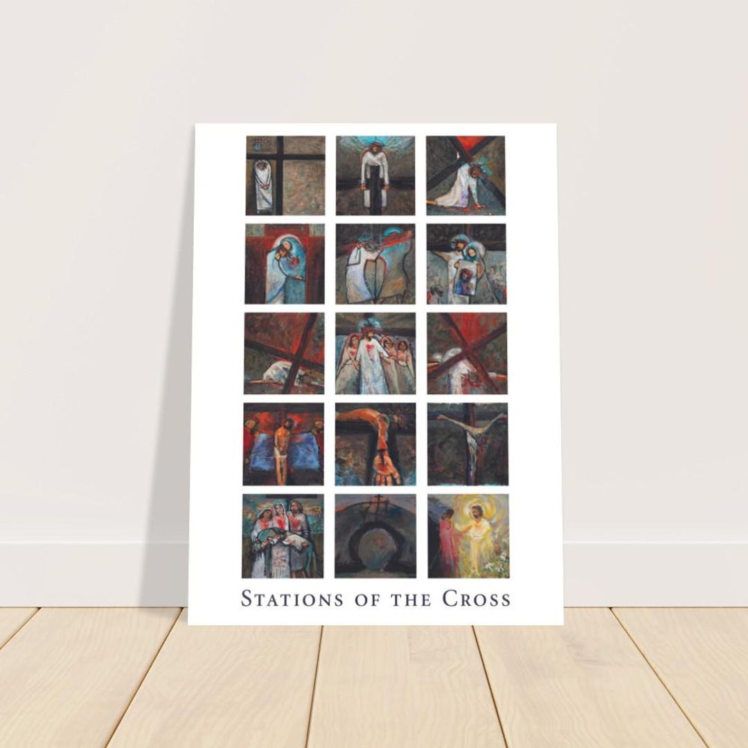 Stations of the Cross Catholic Poster, Catholic Classroom, Season of ...