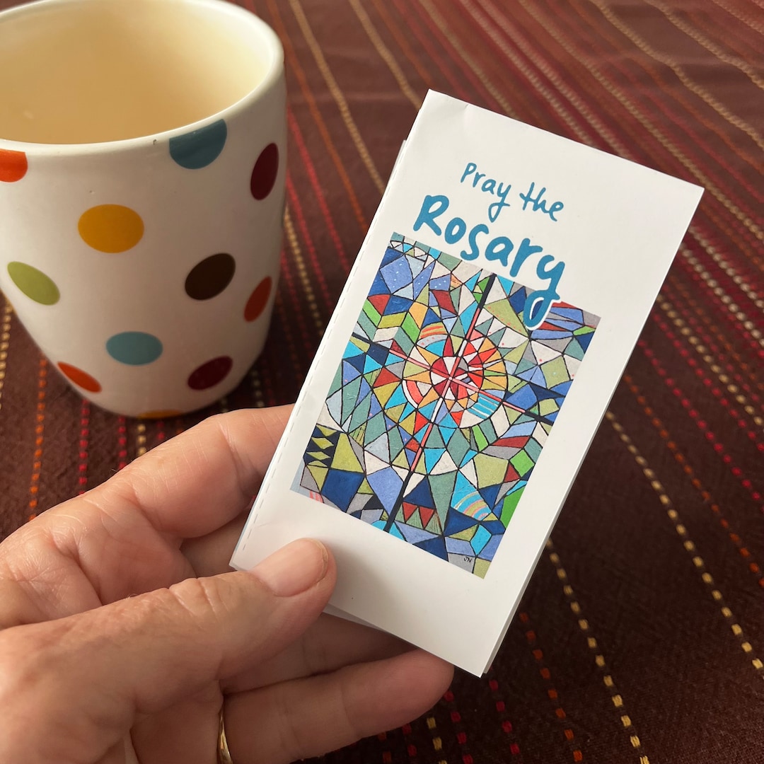 Pray the Rosary Foldable Mini Booklet, Digital Download, Hail Mary ...