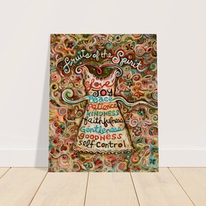 Fruits of the Holy Spirit Poster, Confirmation Gift, Galatians 5 ...