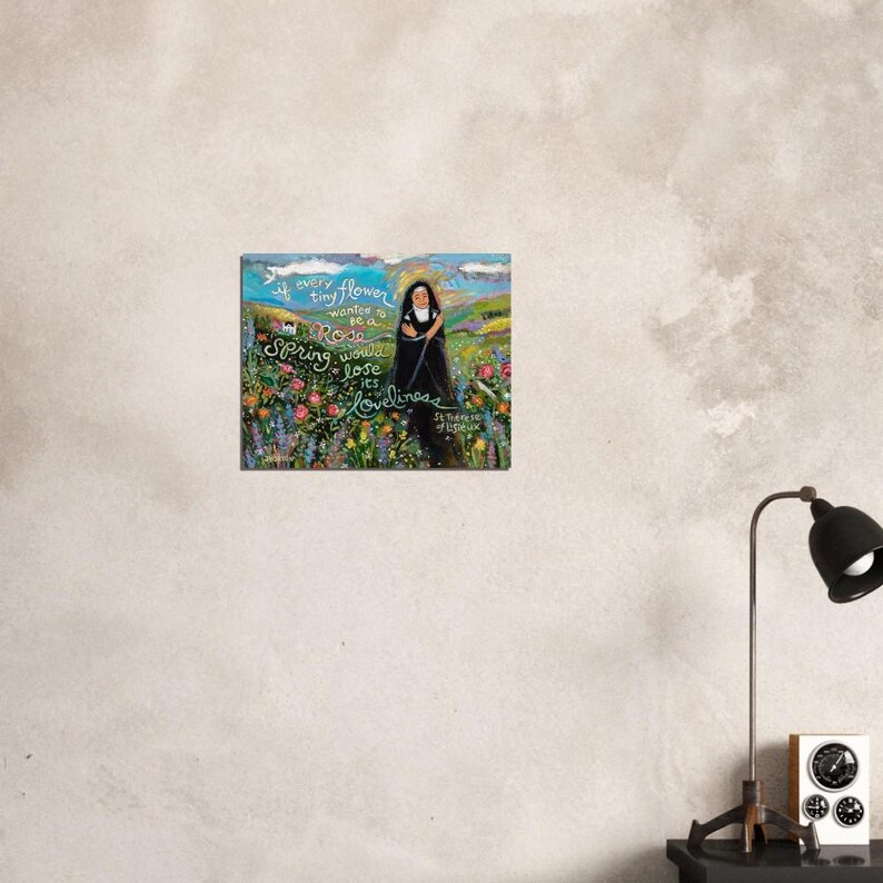 The Little Flower Poster, St. Therese of Lisieux, Catholic Saint Home ...