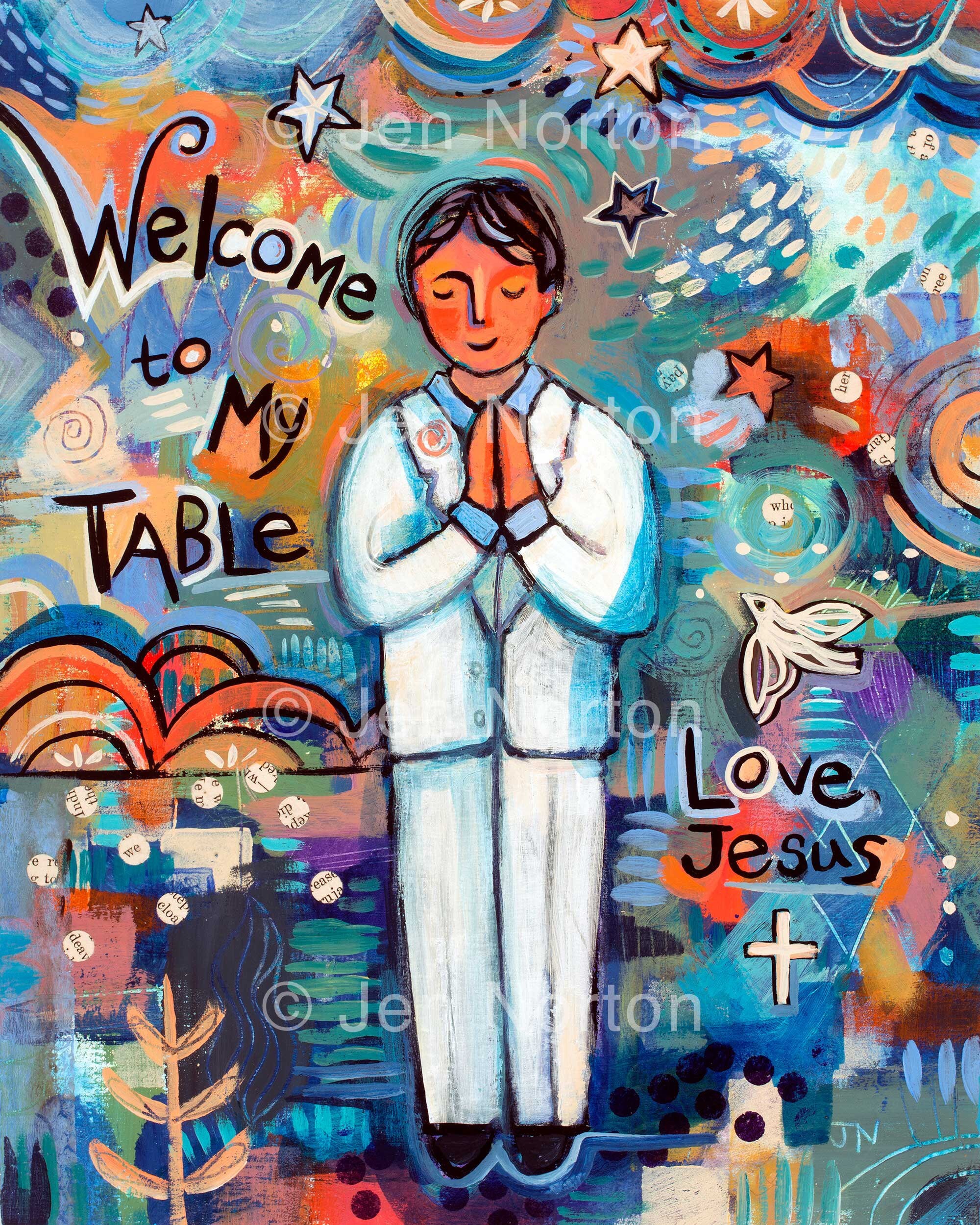 First Communion Gift Art Print Catholic Sacrament Gift for | Etsy