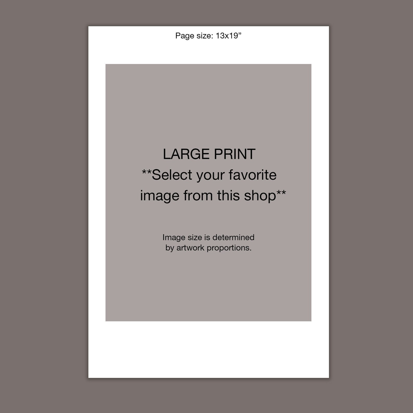 Large Art Print 13x19 Sheet Museum Quality Art Print From | Etsy