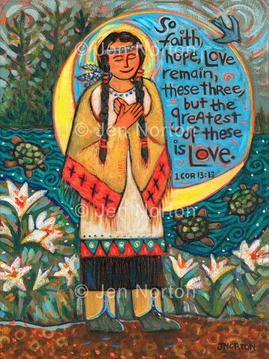 Saint Kateri Tekakwitha Native American Catholic Saint | Etsy