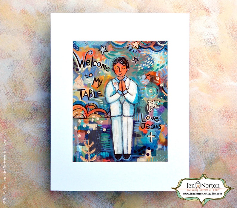 First Communion Gift Art Print Catholic Sacrament Gift for - Etsy