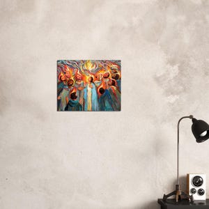 Pentecost Poster, Fire of the Holy Spirit on Disciples, Confirmation ...