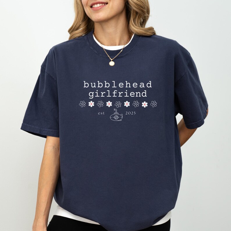 Navy Submarine Bubblehead Girlfriend Shirt With Custom Year Graduation ...