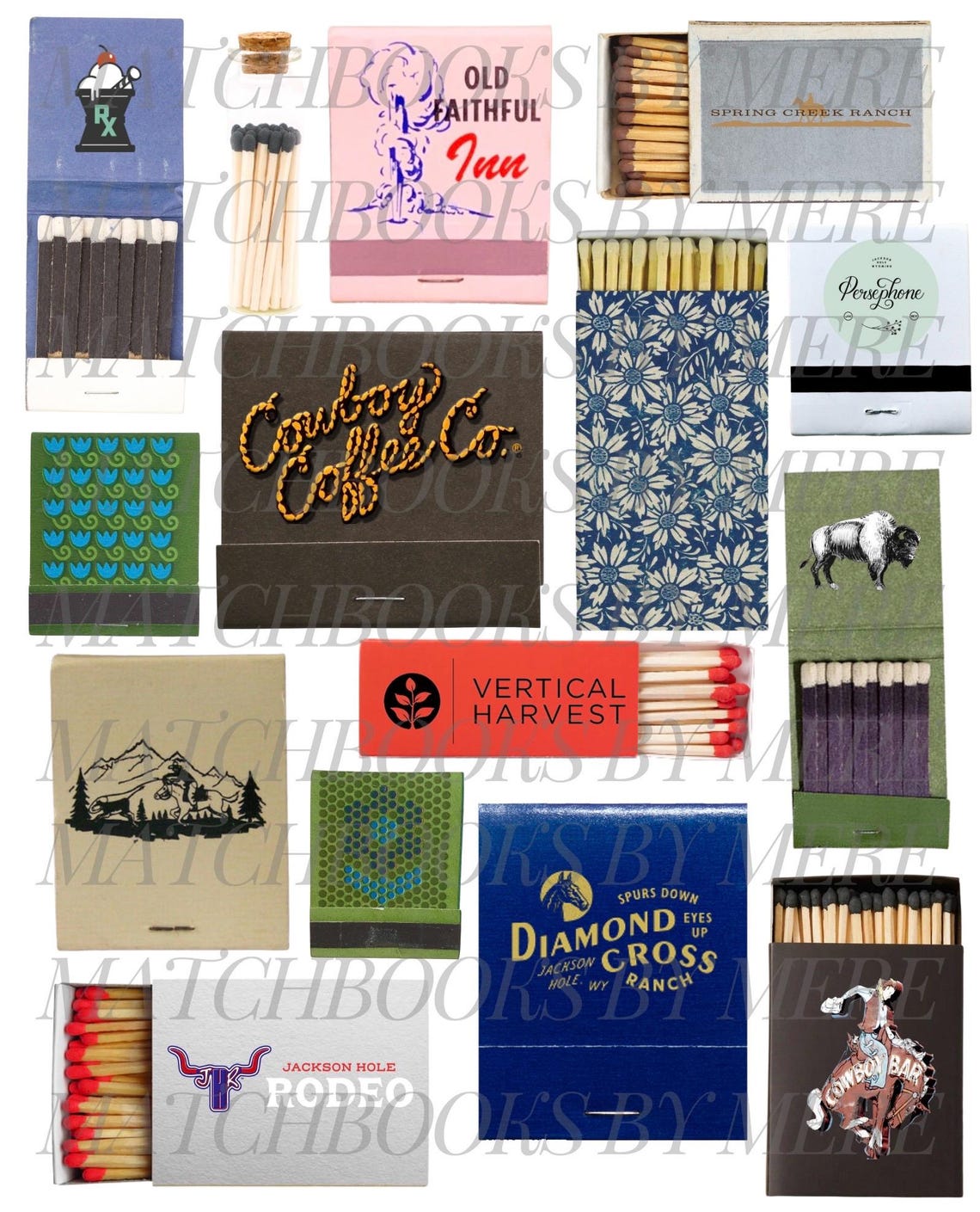 Custom Matchbook Art Print | Digital Download | Custom Gift | Travel ...
