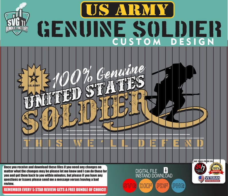 NEW Army Genuine Soldier Custom Design, Military, FUBAR, Veteran ...