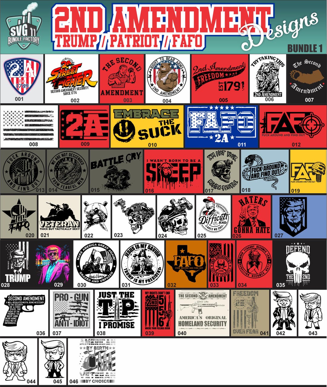 2nd Amendment Patriot Designs, Trump FAFO SVG, Cricut, Veteran (digital ...
