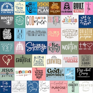 Christian Designs Bundle, Jesus, Bible, SVG, Cricut - Etsy