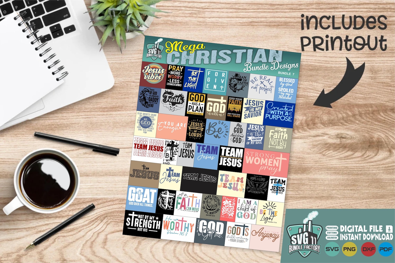 Christian Faith Designs Bundle, Jesus, Bible, SVG, Cricut - Etsy