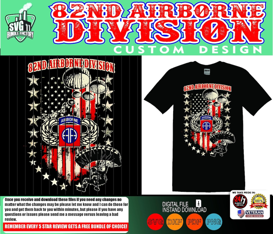 82nd Airborne Division Design, Veteran, Army (svg, Pdf, Png, Dxf) - Etsy