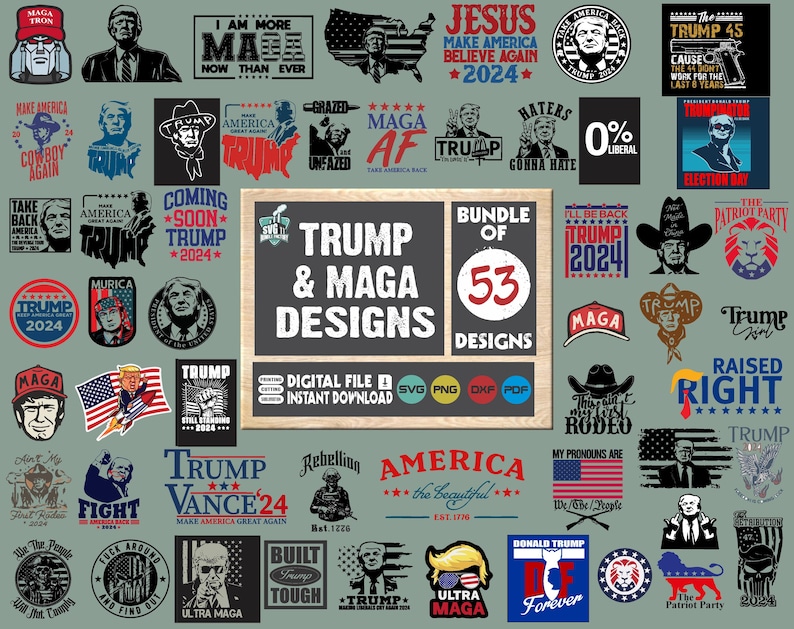 53 Trump & Maga Designs, President Svg, Cricut, Patriot, Veteran, Army ...