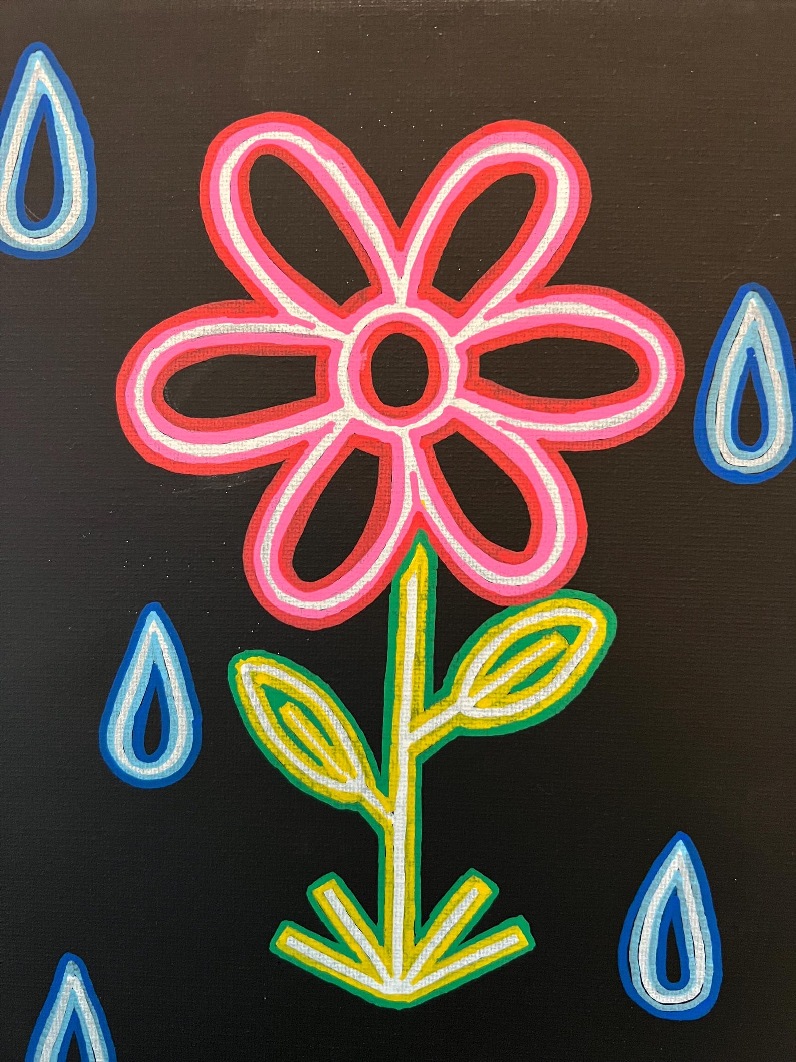 Neon Art Custom Painting 12x24 - Etsy