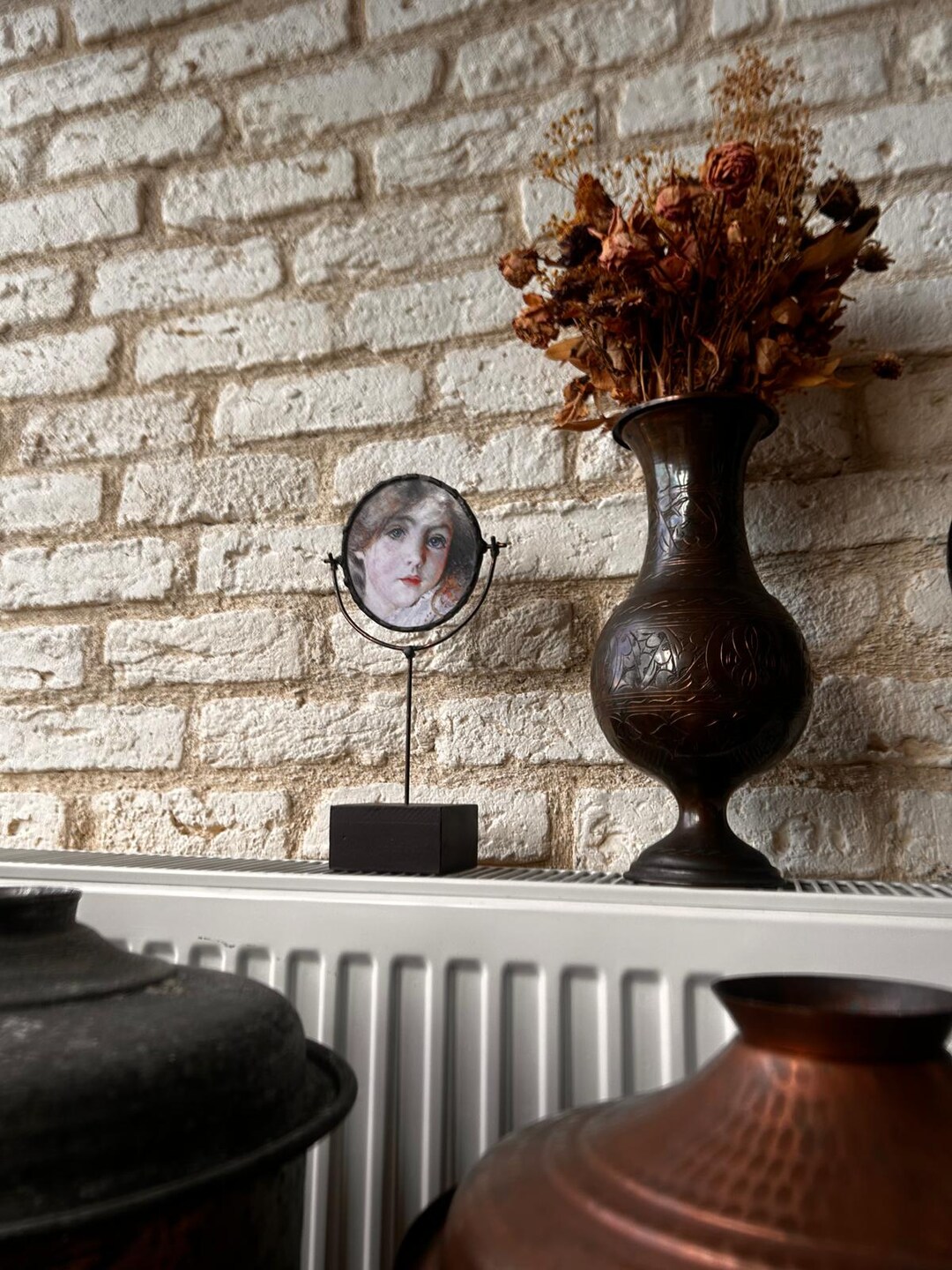 Handmade Stained Glass Mirror With Face and Portrait Design - Etsy