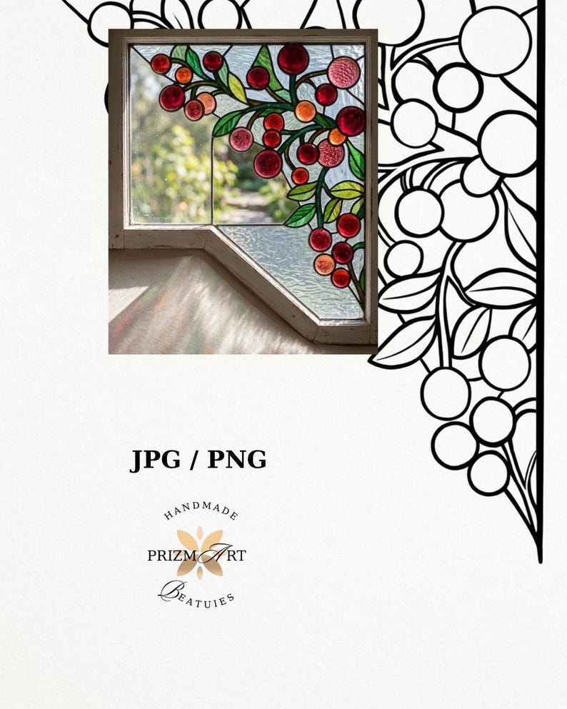 15 Stained Glass Corner Patterns: Floral, Botanical Window Designs ...