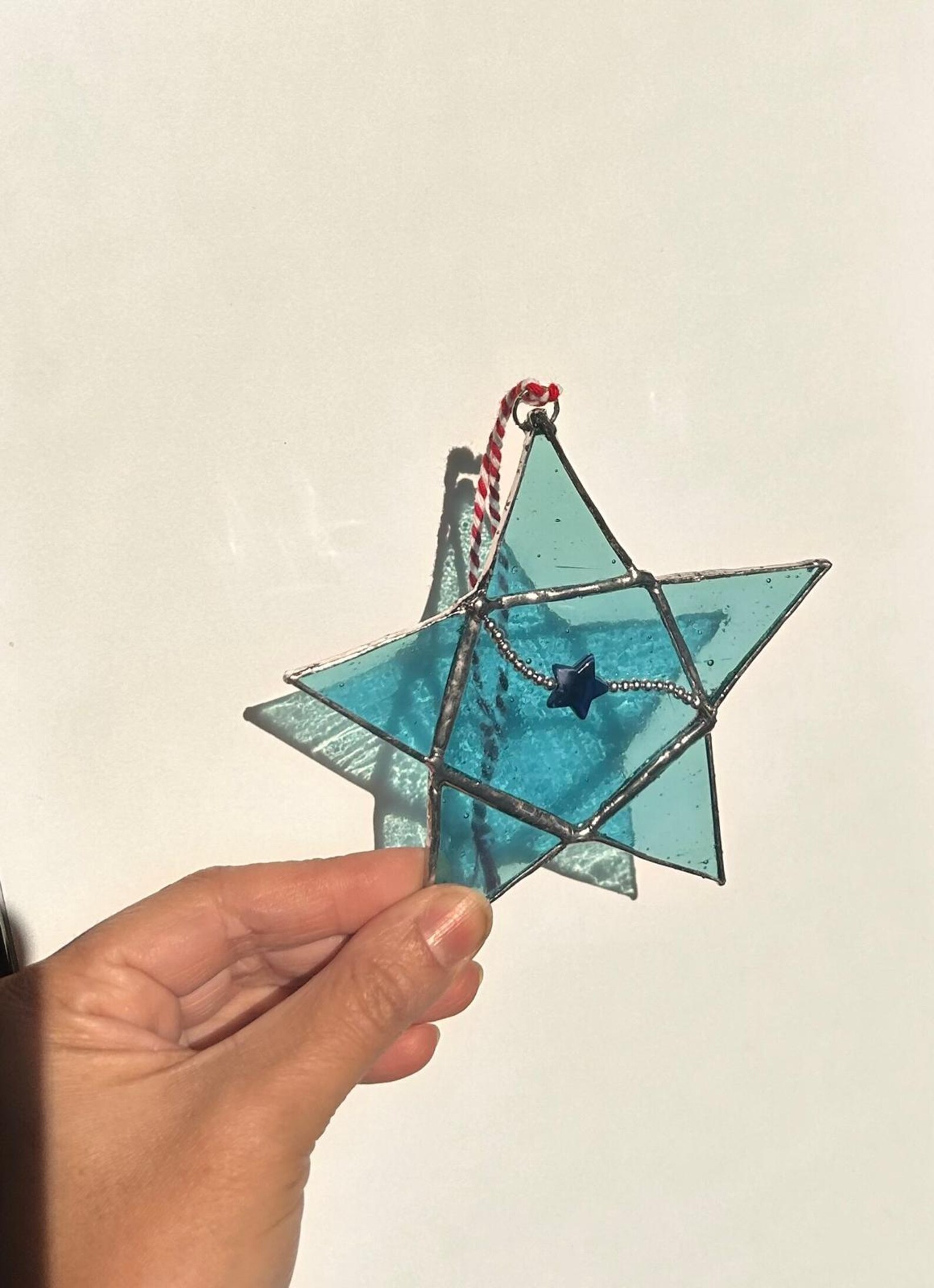 Stained Glass Star Set - 5-piece Shimmering Christmas Tree Ornaments - Etsy