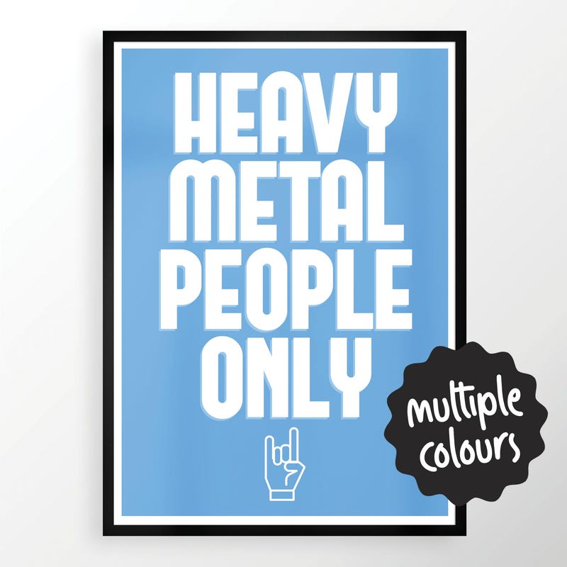 Metal Game Poster - Etsy