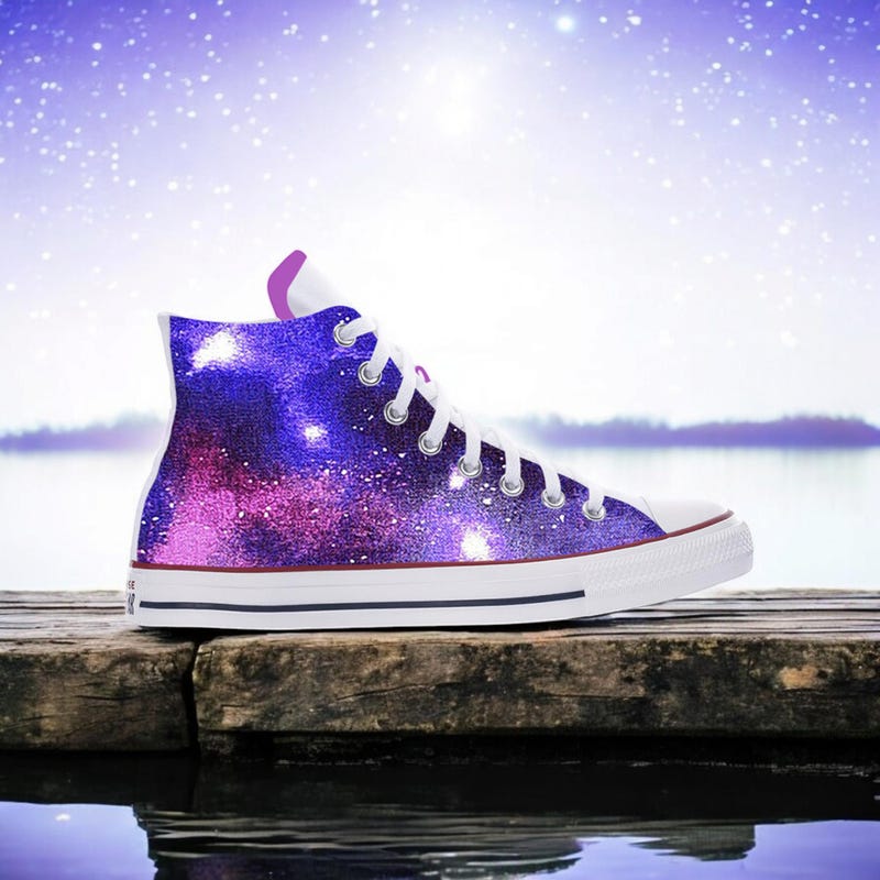 Galaxy Converse - Etsy