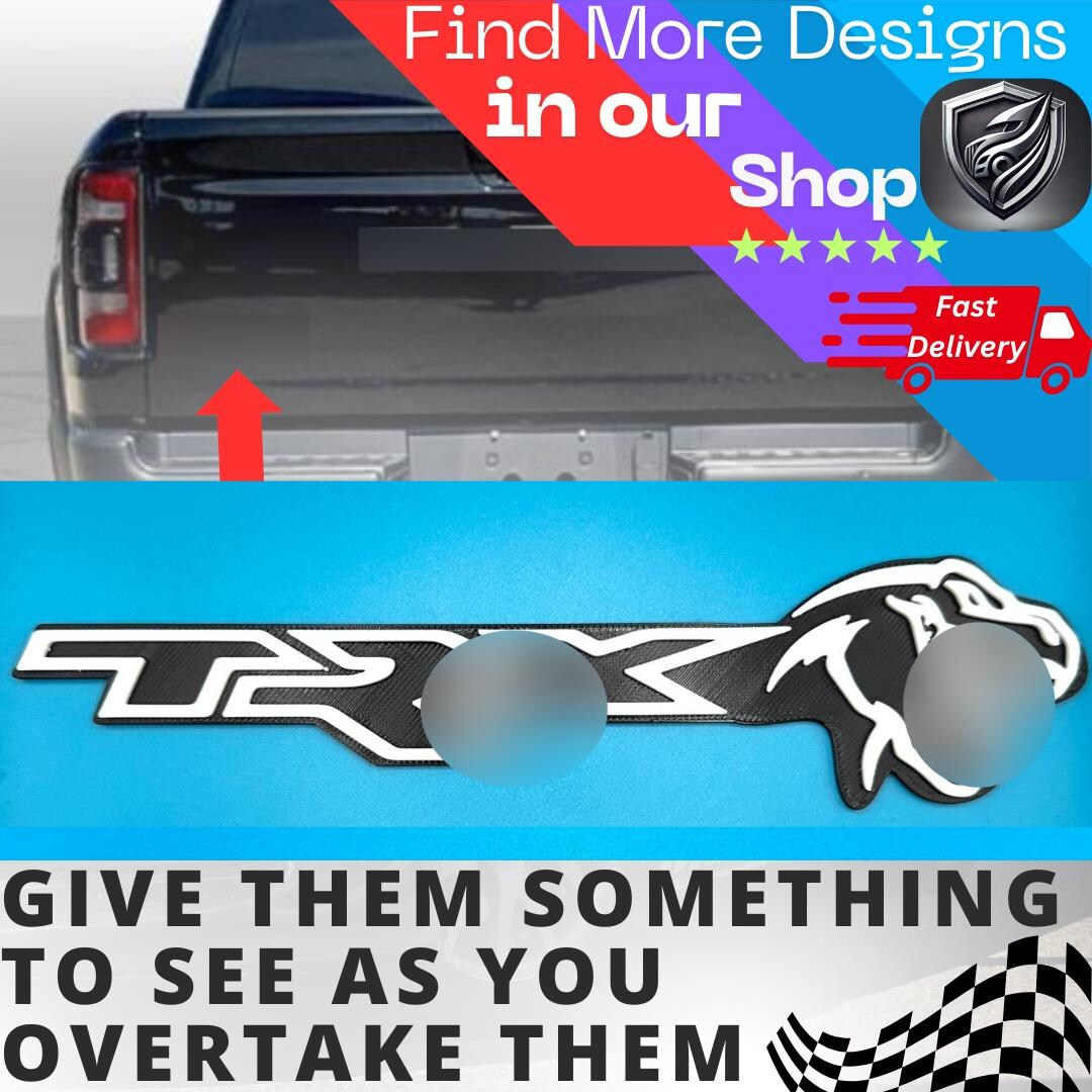 RAM TRX T-REX Head Badge Emblem - Etsy