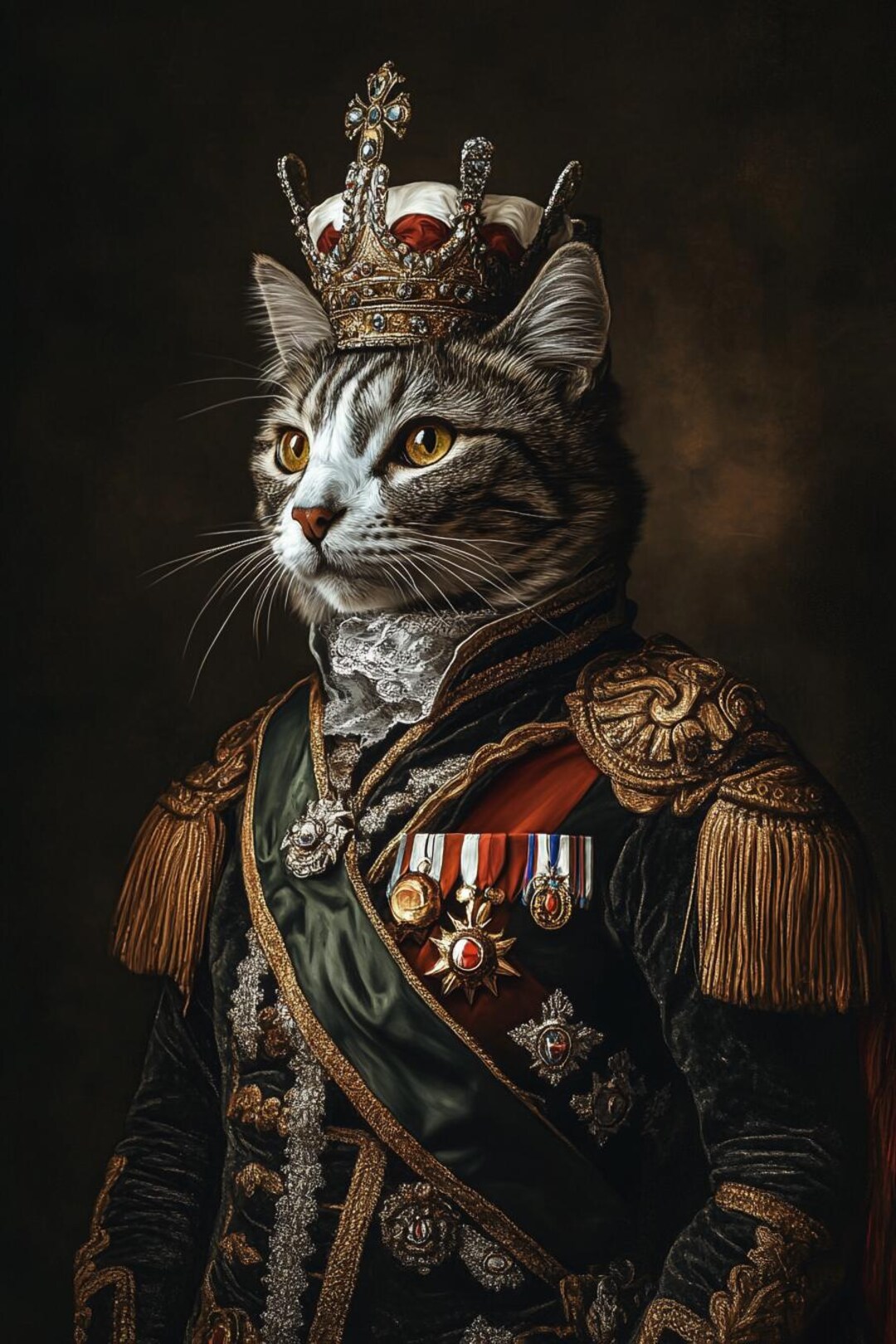 Renaissance Portraits, Commander Pet Portraits, Royal Dog Painting, Pet ...