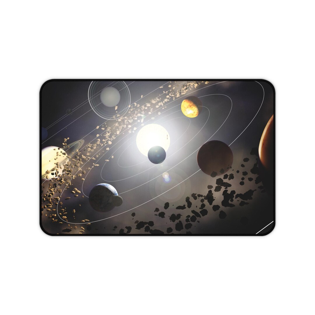 Cosmic Desk Mat, Space Themed Office Decor, Astro Desk Pad, Gamers Desk ...