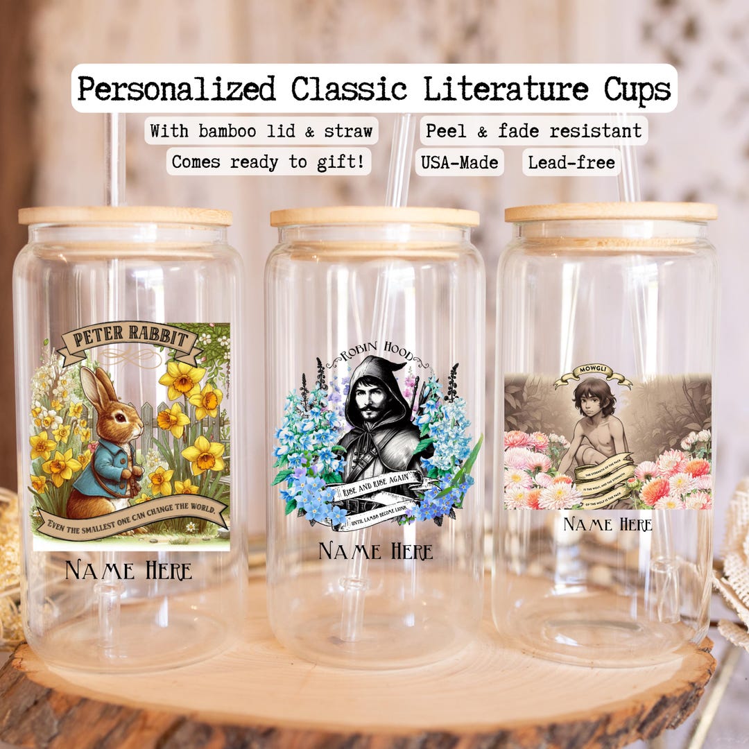 Classic Literature Iced Coffee Cups, Bookish Iced Coffee, Book Coffee ...