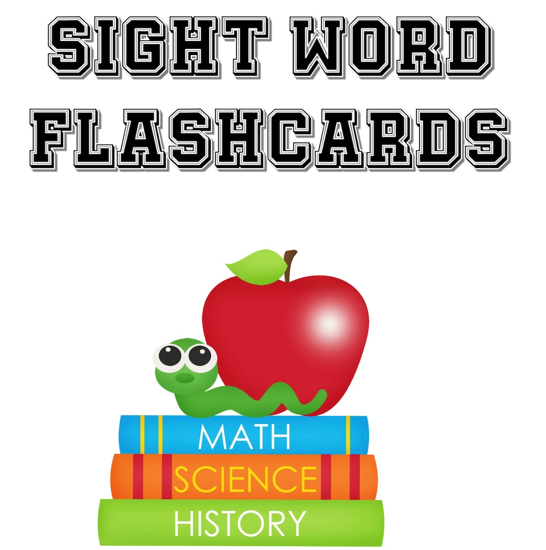 Sight Word Flash Cards - 3rd Grade Dolch List - Etsy